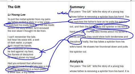 Summarizing Versus Analyzing And A Trip Inside My Head Our English Class