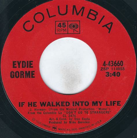 Eydie Gormé If He Walked Into My Life Vinyl Terre Haute Pressing