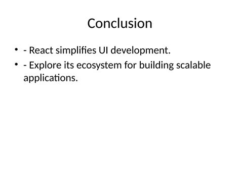 Mastering React Building Modern And Interactive User Interfaces Pptx