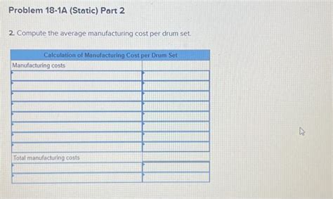 Solved Required Information Problem 18 1a Static