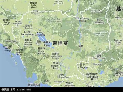柬埔寨地图 柬埔寨卫星地图 柬埔寨高清航拍地图 便民查询网地图