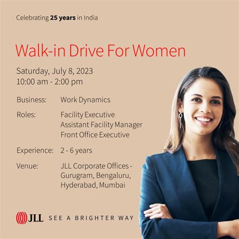 Sangamithra Chindaliya On Linkedin Walkin Drive For Womens Jll Hiringfoe