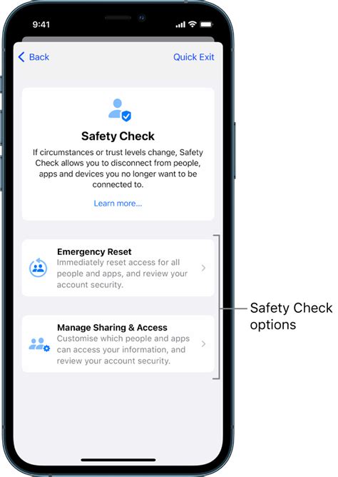 Stop Sharing With People And Apps With Safety Check On IPhone Apple Support AU