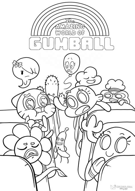 The Amazing World Of Gumball Coloring Pages To Print