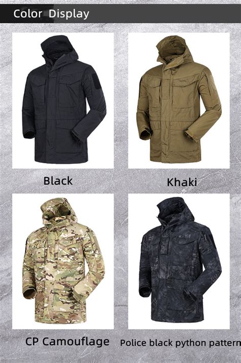 방수 통기성 군대 전술적 재킷 면 폴리에스테르