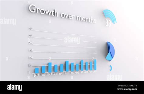 Animated Infographics 3d Visualization Of Graphs Stock Video Footage Alamy
