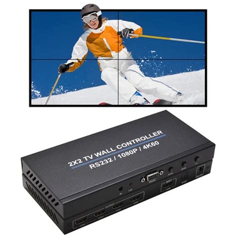 Hdmi 비디오 월 컨트롤러 4k 60hz 2x2 1x2 1x3 1x4 2x1 3x1 4x1 비디오 월 프로세서