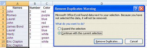 Remove Duplicates In A Range Using Remove Duplicates Button In Data Tools Excelanytime