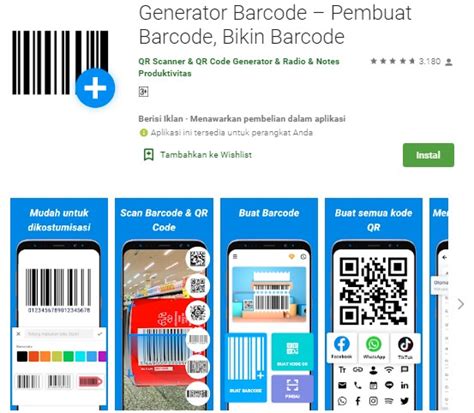 Aplikasi Pembuat Barcode Sendiri Gratis Di HP Android Gammafis Blog