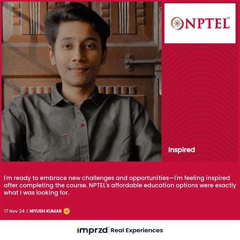 linkdin nptel motivation inspired newchallenges nayush choudhary