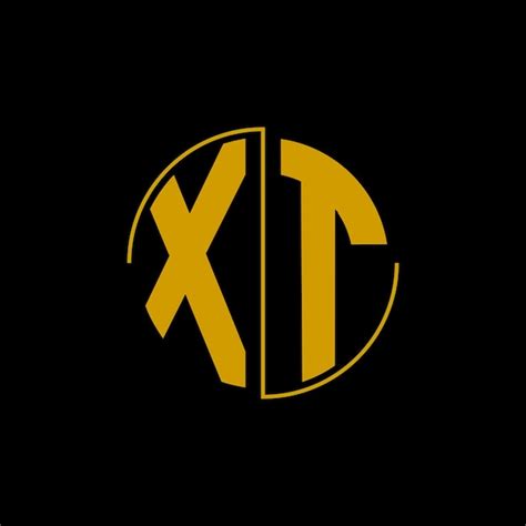 Premium Vector Letter Circle Logo Design Xt