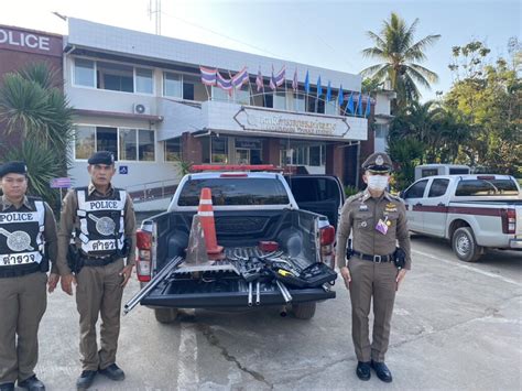 รอง ผบก ภ จว บึงกาฬลงตรวจพื้นที่ สภ เหล่าหลวง ตำรวจภูธรจังหวัดบึงกาฬ