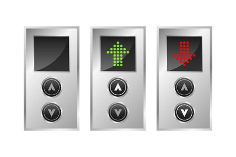 Premium Vector Press The Elevator Button Lift Buttons Isolated On White Background Call