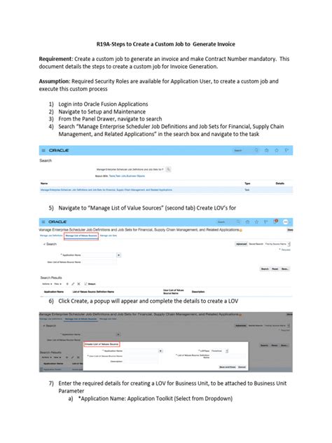 Custom Invoice Generation Job Creation Pdf Parameter Computer Programming String