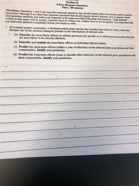 Solved Section Ii 8 Free Response Questions Time 80 Minutes