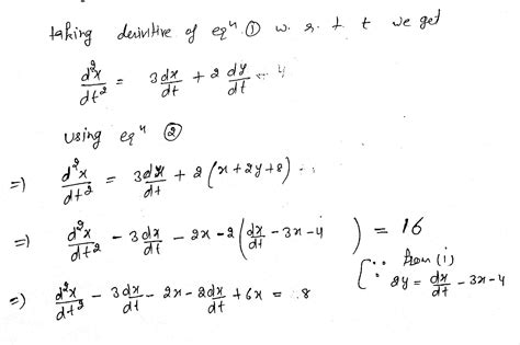Solved 5 Solve The System Of Linear Differential Equations It