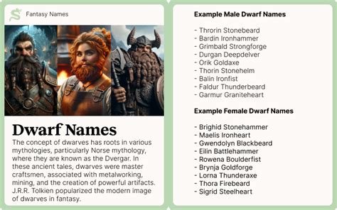 Free Dwarf Name Generator Prowritingaid