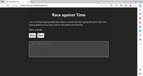 mohit rai on linkedin race against time a static website for testing user s speed and accuracy