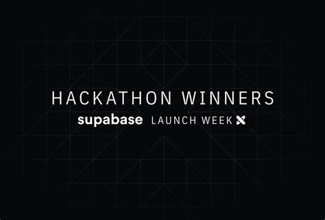 Launch Week X Hackathon Winners
