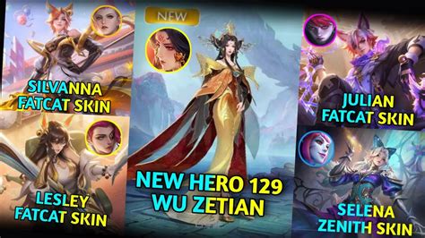 New Hero 129 Wu Zetian Gameplay Fatcat New Skin Series Selena Zenith Skin Mlbb New Update
