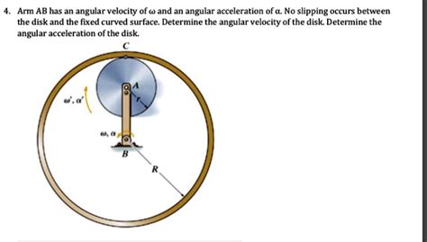 4 Arm Ab Has An Angular Velocity Of ωand An Angular Acceleration Of α