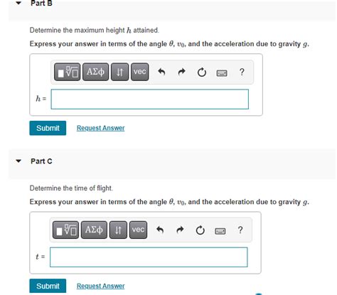 Solved The Projectile Is Launched With A Velocity V Part A Chegg