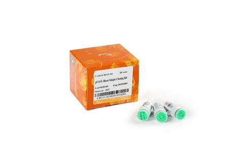 Peasy® Blunt Simple Cloning Kit Transgen Biotech Co Ltd