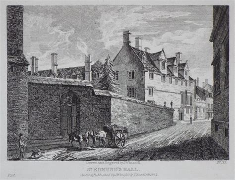 Antique Prints Of St Edmund Hall Oxford