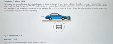 solved car bumpers are designed to limit the extent of