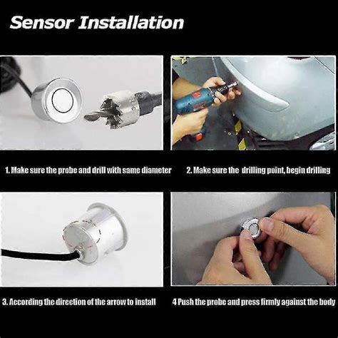 Parking Sensors Car Reversing Radar System 8 Reversing Sensor Kit With Front And Rear Alarm