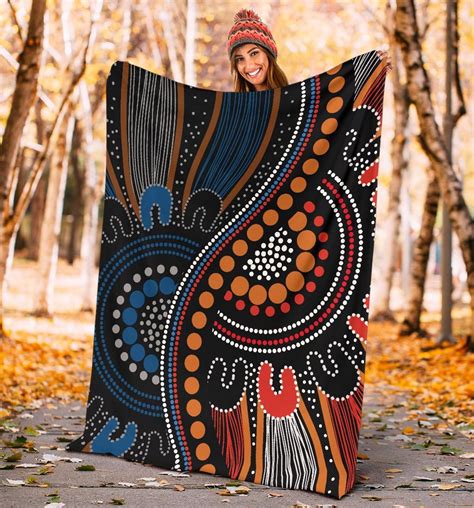 Australia Aboriginal Blanket Indigenous Patterns Ver09