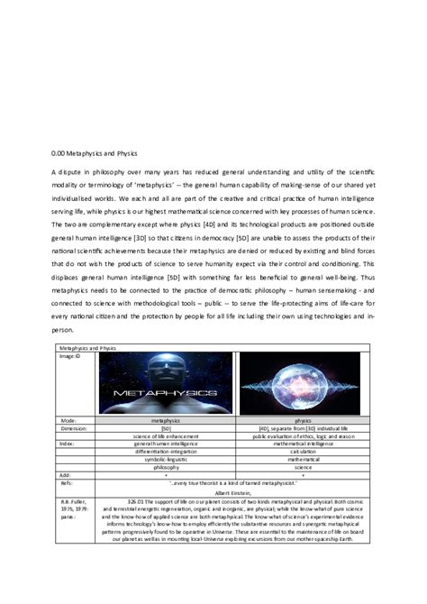 Doc Metaphysics Vs Physics