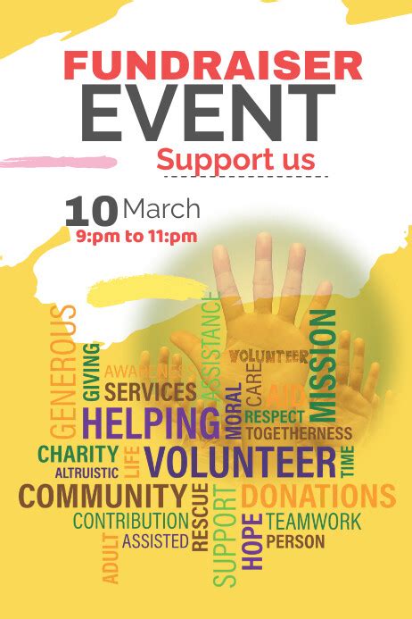 Fundraiser Event Poster Template Postermywall