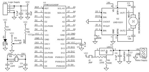 Brushed DC Motor Speed And Direction Controller Using Joystick Electronics Lab
