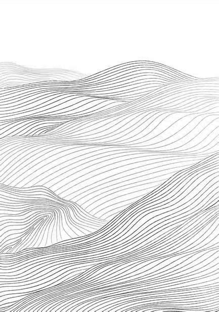 Japanese Background With Line Wave Pattern Vector Abstract Template