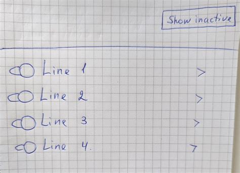 Toggle Hide Options For The Lines In The Table User Experience Stack Exchange