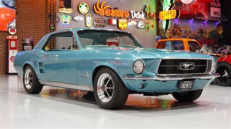 Blue 1967 Ford Mustang Coupe
