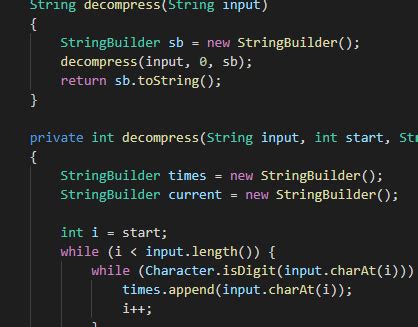 String Decompression Challenge Solution