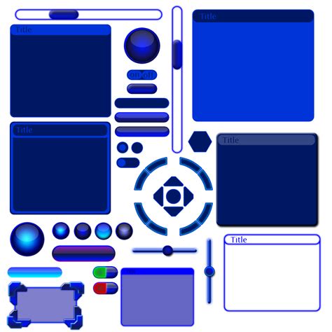 New Blue Gui OpenGameArt Org