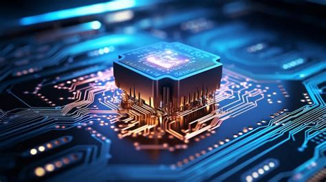 Premium Photo Neural Circuit And Electronic Cyber Brain In A Quantum Computing System