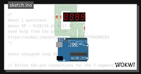 Beans7segcountdown Wokwi Esp32 Stm32 Arduino Simulator