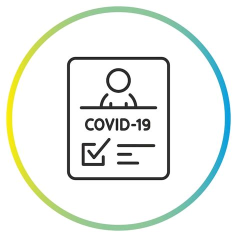 Premium Vector Vaccine Passport Icon