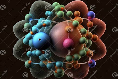 Atomic Nucleus Electrons Neutrons Protons Model Shows That An Atom Is Mostly Empty Space With