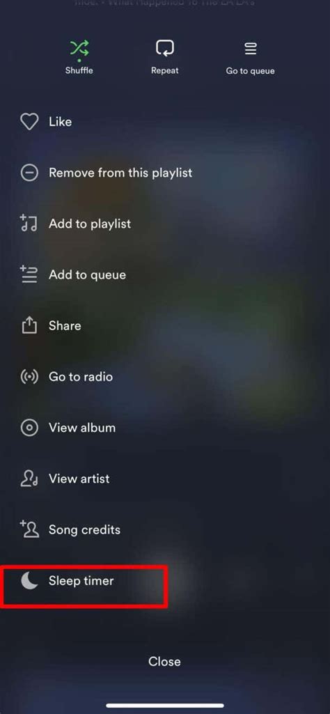 How To Use The Spotify Sleep Timer
