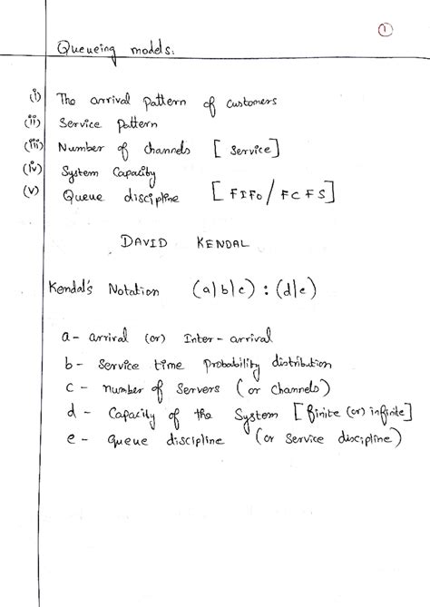 Queueing Theory Notes Probability And Queuing Theory Studocu