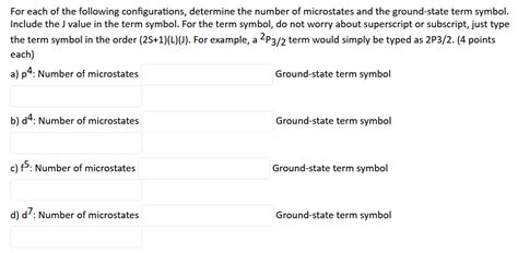 Solved For Each Of The Following Configurations Determine