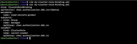 role based access control rbac in kubernetes
