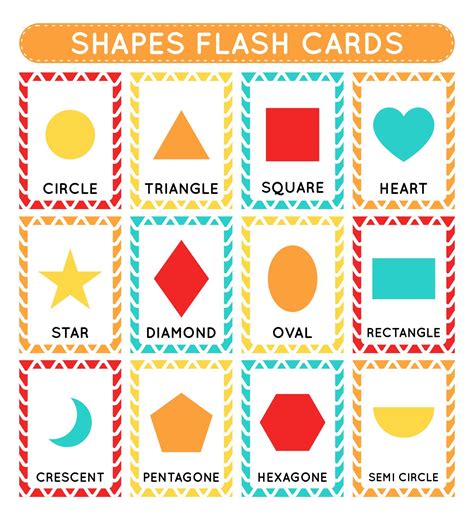 10 Printable Shape Flashcards Artofit