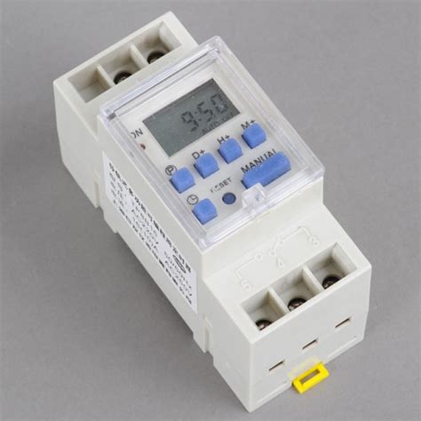 AC V Digital LCD Display Date Week Covered Programmable Timer Switch Free Shipping