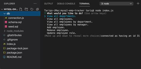 github mmtariqk sql employee tracker in this application we can